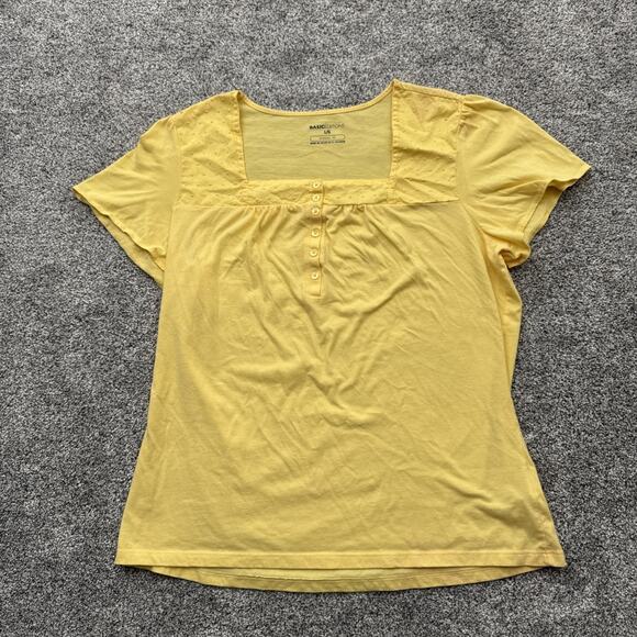 Basic Editions | Tops | Y2k Style Top Women Size Large Classic Fit ...